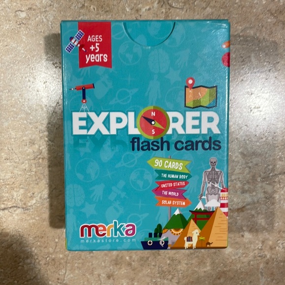 merka | Toys | Merka Flash Cards Explorer Setsolar System Usa States ...